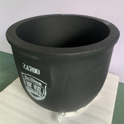 China SiC Graphite Crucible for Zinc Melting - 1600°C Temperature Resistance, 2.21-2.25 g/cm³ Density for sale