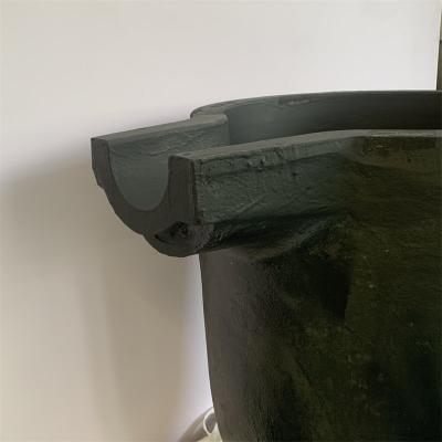 China Silicon Carbide Graphite Crucible with Pouring Nozzle - 40-50 W/mK Thermal Conductivity for Non-Ferrous Metal Casting for sale