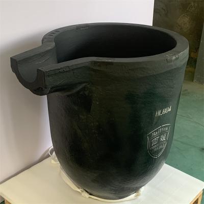 China Industrial SiC Thermal Shock Resistant Silicon Carbide Graphite Crucible With Nozzle - 1600°C Rating, 3x Strength for sale