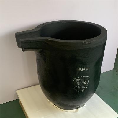 China High Performance Silicon Carbide Graphite Crucible 1600°C Thermal Resistance for Metal Smelting for sale