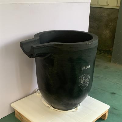 China Silicon Carbide Graphite Crucible with Spout Design for Non-Ferrous Metal Smelting up to 1600°C for sale