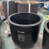 China Silicon Carbide Graphite Crucible 1600°C for Aluminum Melting Isostatic Pressing for sale