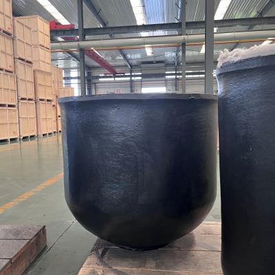 China Silicon Carbide Graphite Crucible for Copper Melting - 1600°C Max Temperature, 2.21-2.25 g/cm³ Density for sale