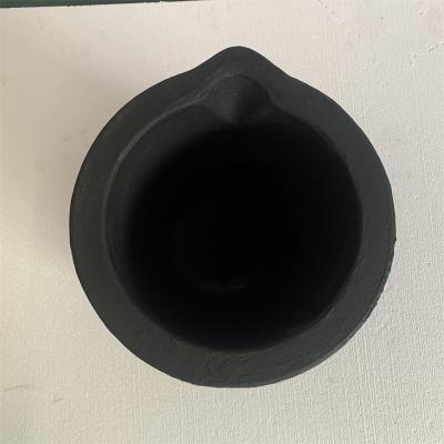 China SiC Graphite Crucible with Pouring Nozzle 1600°C High Temperature for Non-Ferrous Metal Melting for sale