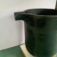 China SiC Graphite Crucible with Pouring Nozzle 1600C 2.21-2.25 g/cm3 for Non-Ferrous Metal Melting for sale