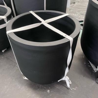 China Vacuum Melting Silicon Carbide Graphite Crucible for High Purity Superalloy Processing for sale