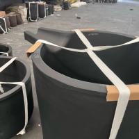 China Conical Bottom SiC Graphite Crucible for Bottom Pouring and Clean Metal Transfer for sale