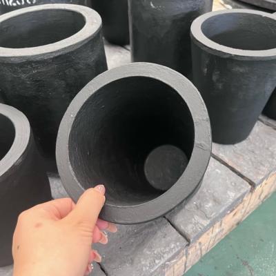 China Silicon Carbide Graphite Crucible for Gold Melting 1-100kg for sale