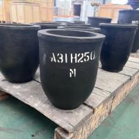 China Silicon Carbide Reinforced Graphite Clay Crucible for Enhanced Thermal Shock Performance for sale