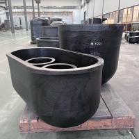China Continuous Copper Rod Casting SiC Graphite Crucible 120mm Bottom Discharge System for sale