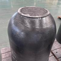 China Anti-Wetting Surface Treated Copper Melting SiC Graphite Crucible for Clean Metal Transfer for sale