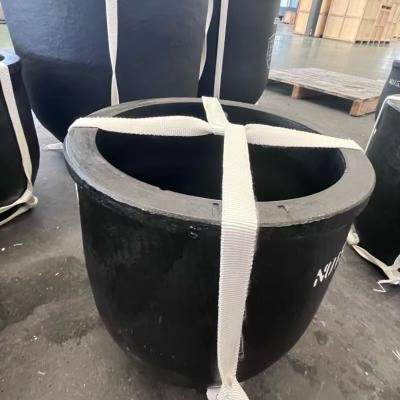 China Copper Scrap Recycling SiC Graphite Crucible 500kg for Secondary Copper Smelting for sale