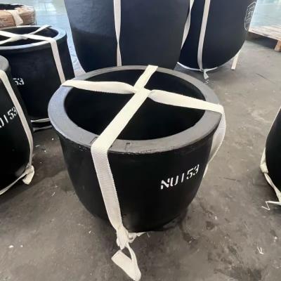 China 300kg Channel Furnace Copper Melting Induction Crucible for Continuous Holding and Pouring for sale