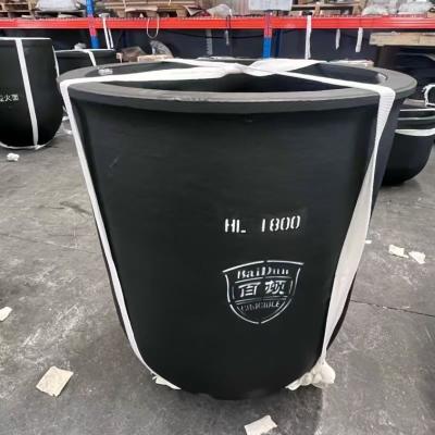 China 500kg Heavy Duty Copper Melting SiC Graphite Pot for Industrial Wire Cable Production for sale