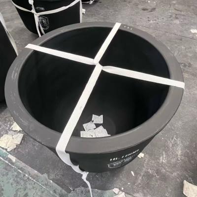 China Preheated Energy Saving Copper Melting SiC Graphite Crucible with Thermal Storage Design for sale