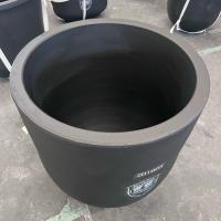 China Tapered Wall SiC Graphite Crucible for Copper Melting 50kg Ingot Demolding for sale