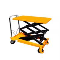 China Manual Hydraulic Scissor Lift Tables 150kg to 2000kg Capacity with 280-2000mm Lifting Height for sale