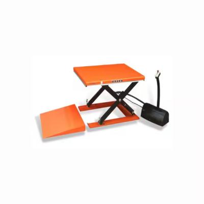 China Ultra-Low Electric Hydraulic Scissor Lift Table 1000-2000kg Capacity 85-860mm Height Industrial Platform for sale