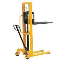 China Manual Hydraulic Stacker Forklift 1 Ton Capacity 1.6m Lifting Height with Dual-Mode Operation for sale