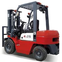 China CPC25 Diesel Forklift 2500kg Capacity with 3000mm Lift Height and 19km/h Travel Speed for sale