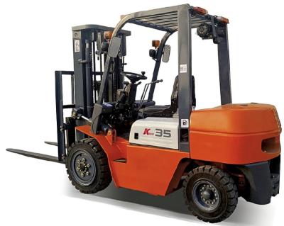 China CPC35 4x4 All-Terrain Diesel Forklift 3.5 Ton 3500kg Capacity with 3000mm Lift Height for sale
