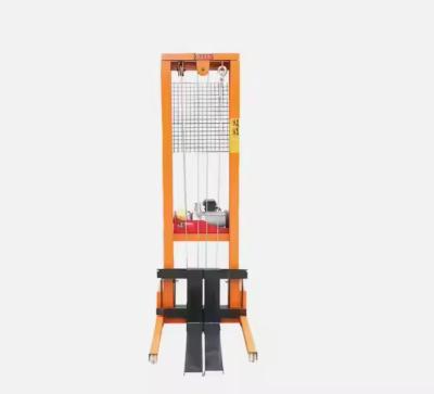 China 1500kg Hydraulic Hand Pallet Stacker with 2500mm Lift Height and 1200mm Turning Radius for sale