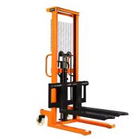 China Manual Pallet Stacker 1500kg Capacity 3000mm Lift Height Hydraulic Hand Forklift with Quick Lift Function for sale