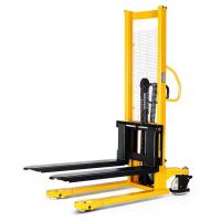 China Heavy Duty Manual Hydraulic Pallet Stacker 2000kg Capacity 1600mm Lift Height for Warehouse Use for sale