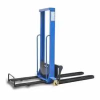 China Portable Electric Pallet Stacker 1000kg Capacity 1600mm Lift Height with Remote Control for sale