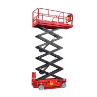 China Self-Propelled Electric Mobile Scissor Lift Platform 6m Lifting Height 550kg Capacity Hydraulic Access Equipment for sale