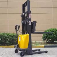 China 1.5T/1500kg Walkie Semi-Electric Pallet Stacker with Hydraulic Leveler Control and 1.5kW Pump for sale