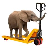 China 2000kg-5000kg Hand Hydraulic Pallet Truck with PU Wheels - Manual Forklift Lift 1150-1220mm Fork Length for sale