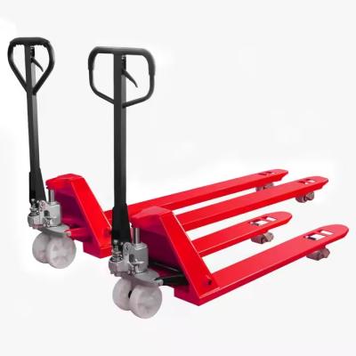 China Manual Pallet Truck 2000-5000kg Capacity Hydraulic Hand Forklift with 1150-1220mm Fork Length for sale