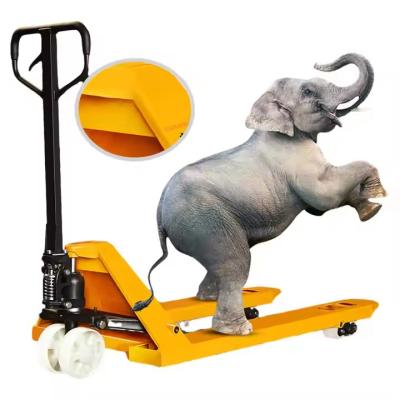 China 3-Ton Manual Hydraulic Pallet Truck with 1150-1220mm Fork Length and 550-685mm Width for Heavy-Duty Material Handling for sale