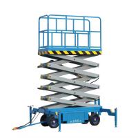 China Hydraulic Semi Electric Scissor Lift 500-2000kg Capacity 4-18m Height Aerial Work Platform for sale