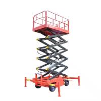 China Hydraulic Semi Electric Scissor Lift Aerial Work Platform 500kg Capacity 4m Lifting Height for sale