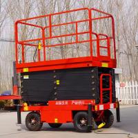 China Hydraulic Semi Electric Scissor Lift Aerial Work Platform 500kg Capacity 4m Lifting Height for sale