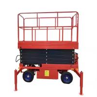 China Mobile Scissor Lift Aerial Work Platform 8m 10m 12m Hydraulic Semi Electric 500kg Capacity for sale