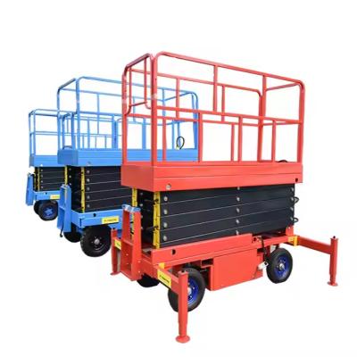 China Mobile Scissor Lift Aerial Work Platform 8m 10m 12m Hydraulic Semi Electric 500kg Capacity for sale