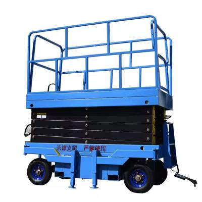 China Hydraulic Semi-electric Scissor Lift 8m to 18m Aerial Work Platform 500kg Capacity for sale