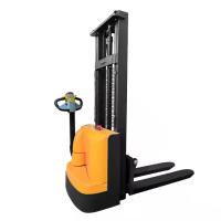 China 1500kg Electric Walking Stacker with 3500mm Lift Height - Compact Hydraulic Material Handling Equipment for sale