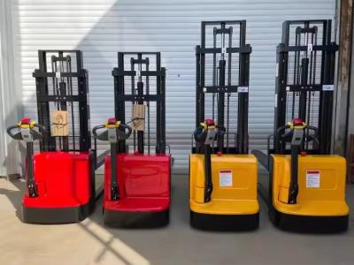 China Adjustable Fork Electric Stacker 2 Ton Capacity 3500mm Lift Height with CE Certification for sale