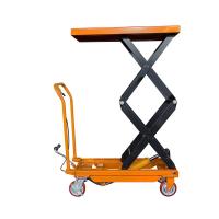 China Manual Hydraulic Scissors Lift Table 1000mm Platform 800kg Capacity with CE Certification for sale