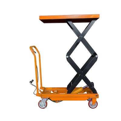 China Manual Hydraulic Scissors Lift Table 1000mm Platform 800kg Capacity with CE Certification for sale