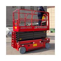 China Portable Scissor Lift Elevator 3-14m Height Range with 230-550kg Capacity Self-Propelled Hydraulic Platform for sale
