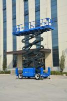 China 16m Hydraulic Diesel Self Propelled Scissor Lifting Platform 680kg Capacity Off-road Aerial Work for sale