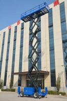 China 16m Hydraulic Diesel Self Propelled Scissor Lifting Platform 680kg Capacity Off-road Aerial Work for sale
