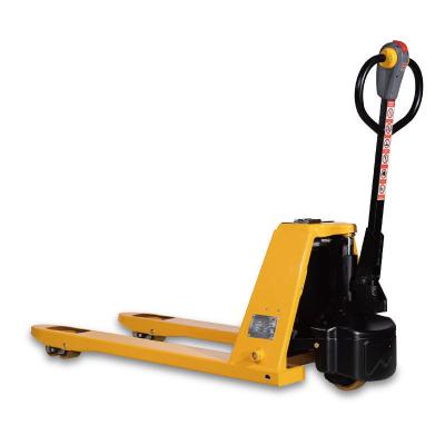 China 2 Ton 2000 Kg Electric Pallet Truck Battery Powered Forklift with 200 mm Lifting Height for sale