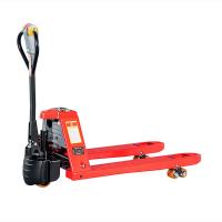 China 2 Ton 2000 Kg Electric Pallet Truck Battery Powered Forklift with 200 mm Lifting Height for sale