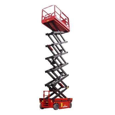 China Self Propelled Hydraulic Scissor Lift 10m 12m Electric Mobile Aerial Work Platform for Warehouse Logistics for sale